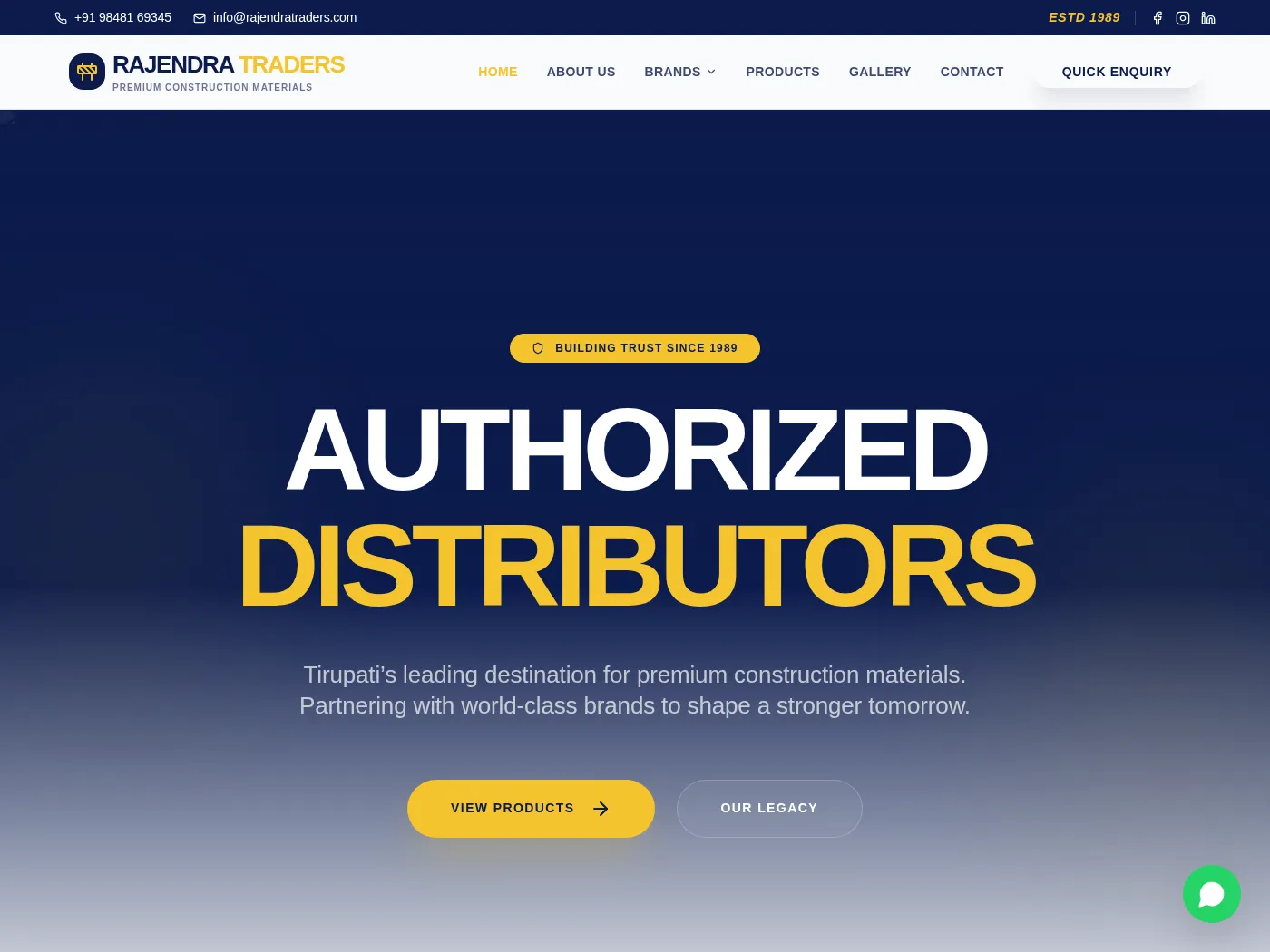 Rajendra Traders Premium Site