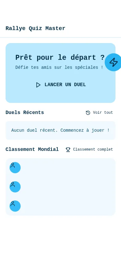 Rallye Quiz Master