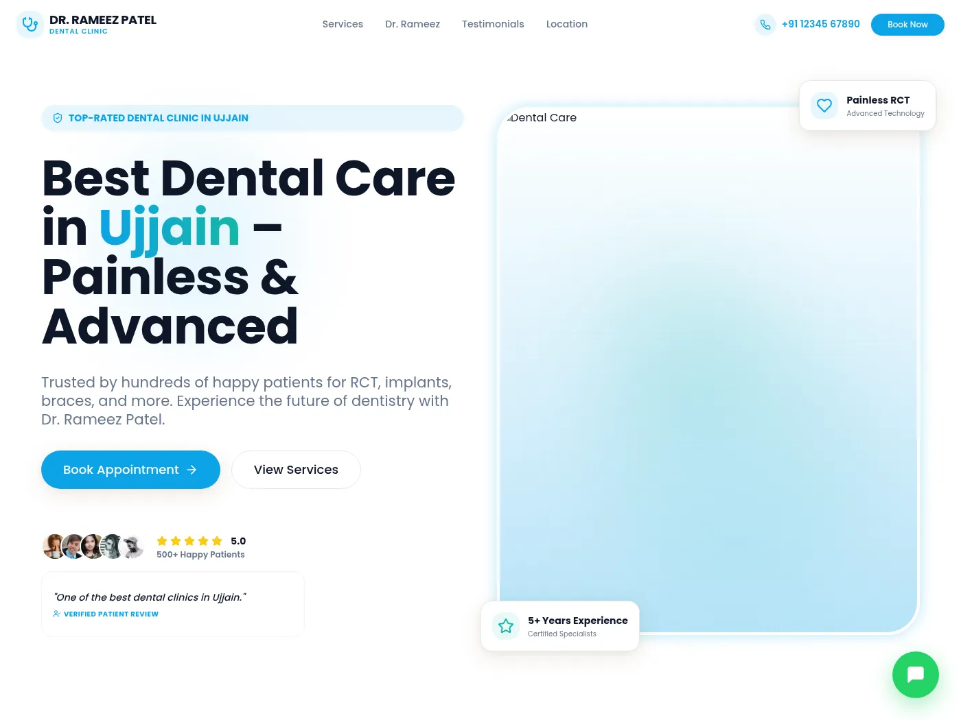 Rameez Patel Dental Website