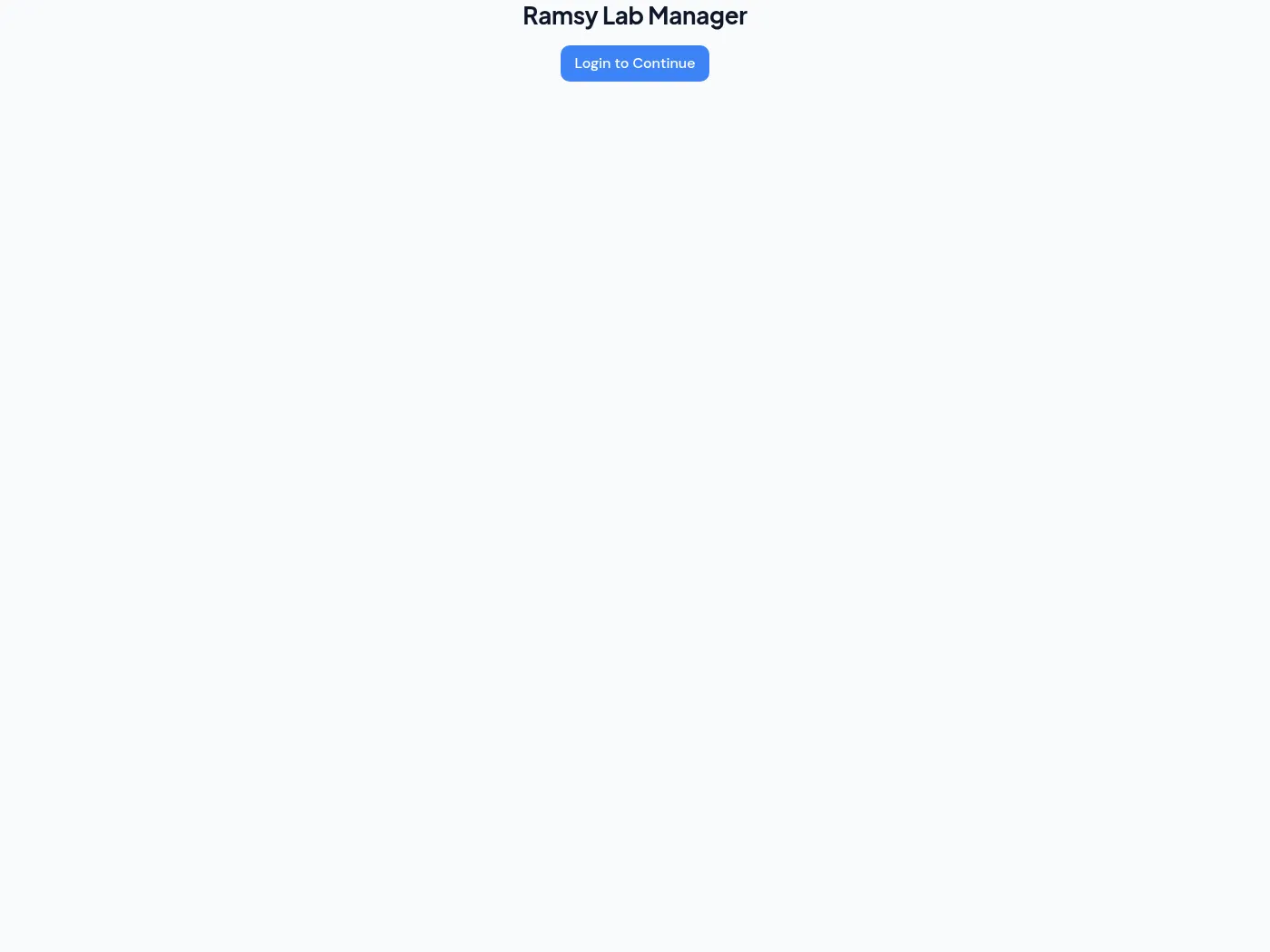 Ramsy Lab Manager