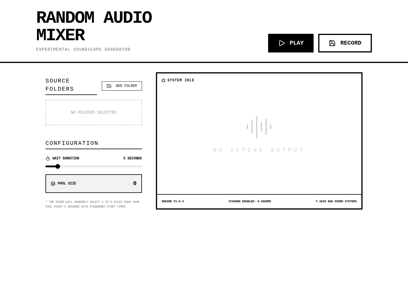 Random Audio Mixer