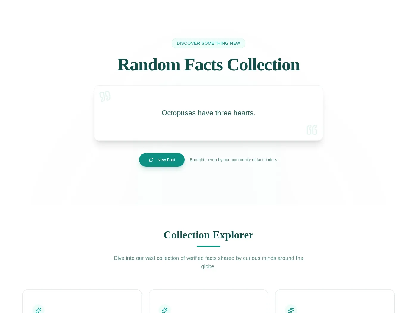 Random Facts Collection
