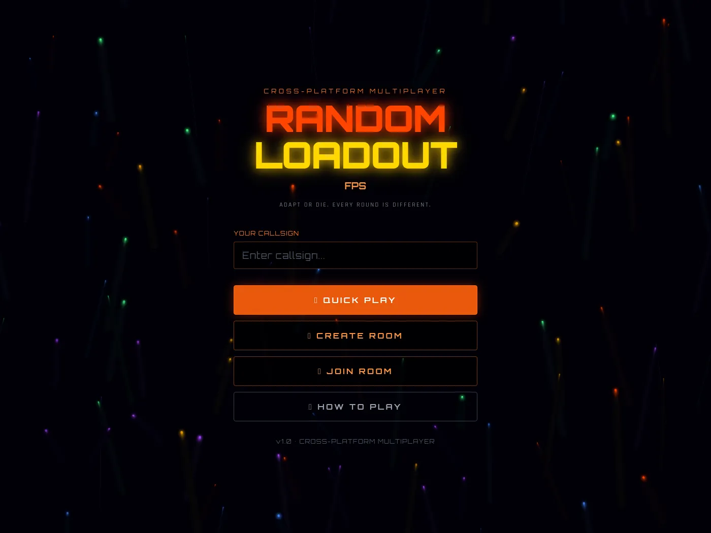 Random Loadout FPS
