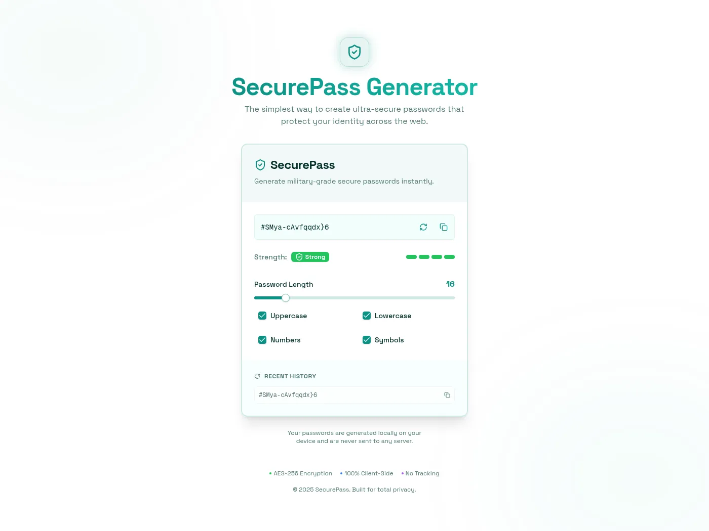 Random Password Generator