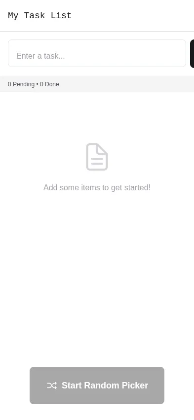 Random Picker App