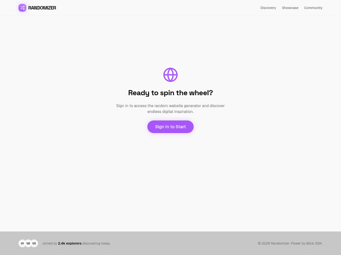 Randomizer Website