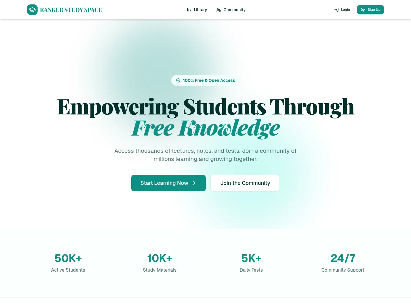 Ranker Study Space