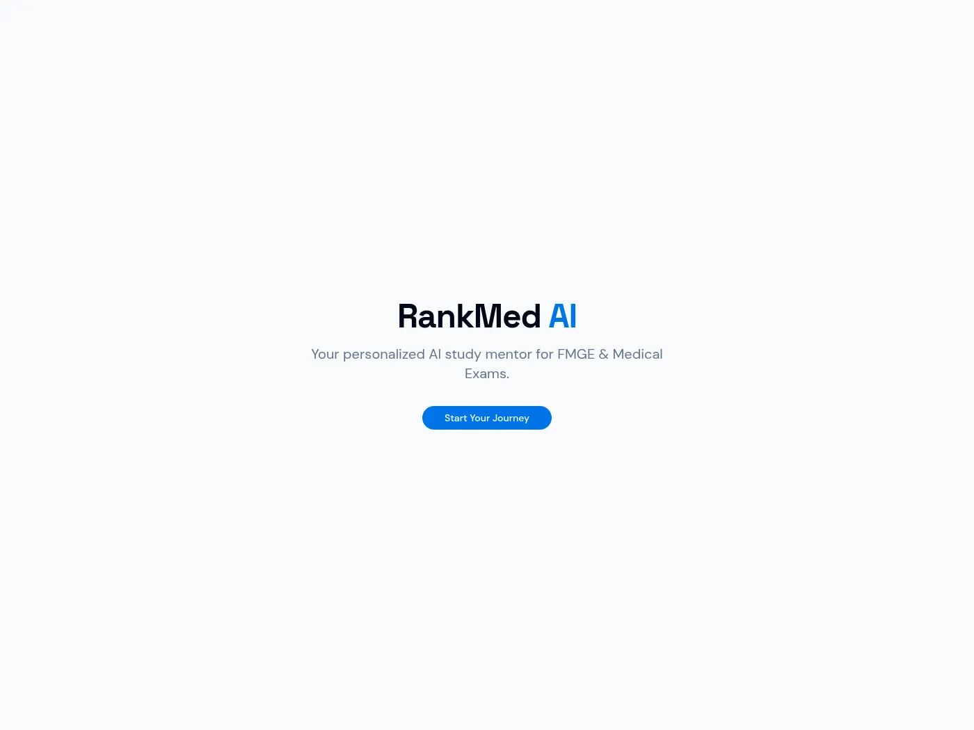 RankMed AI Coach