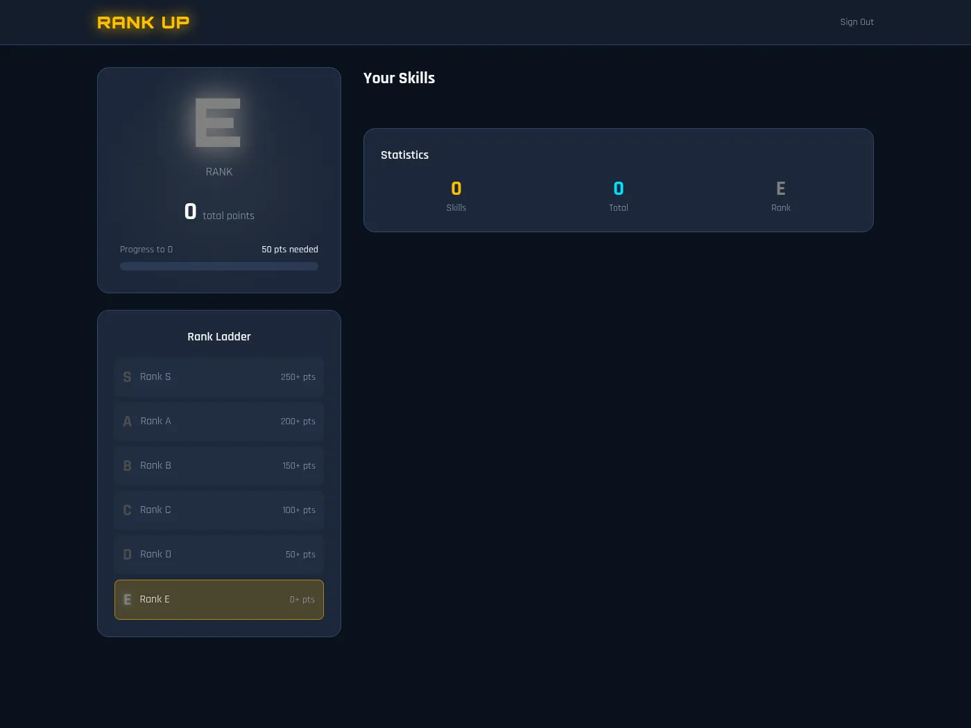 RankUp Success Tracker