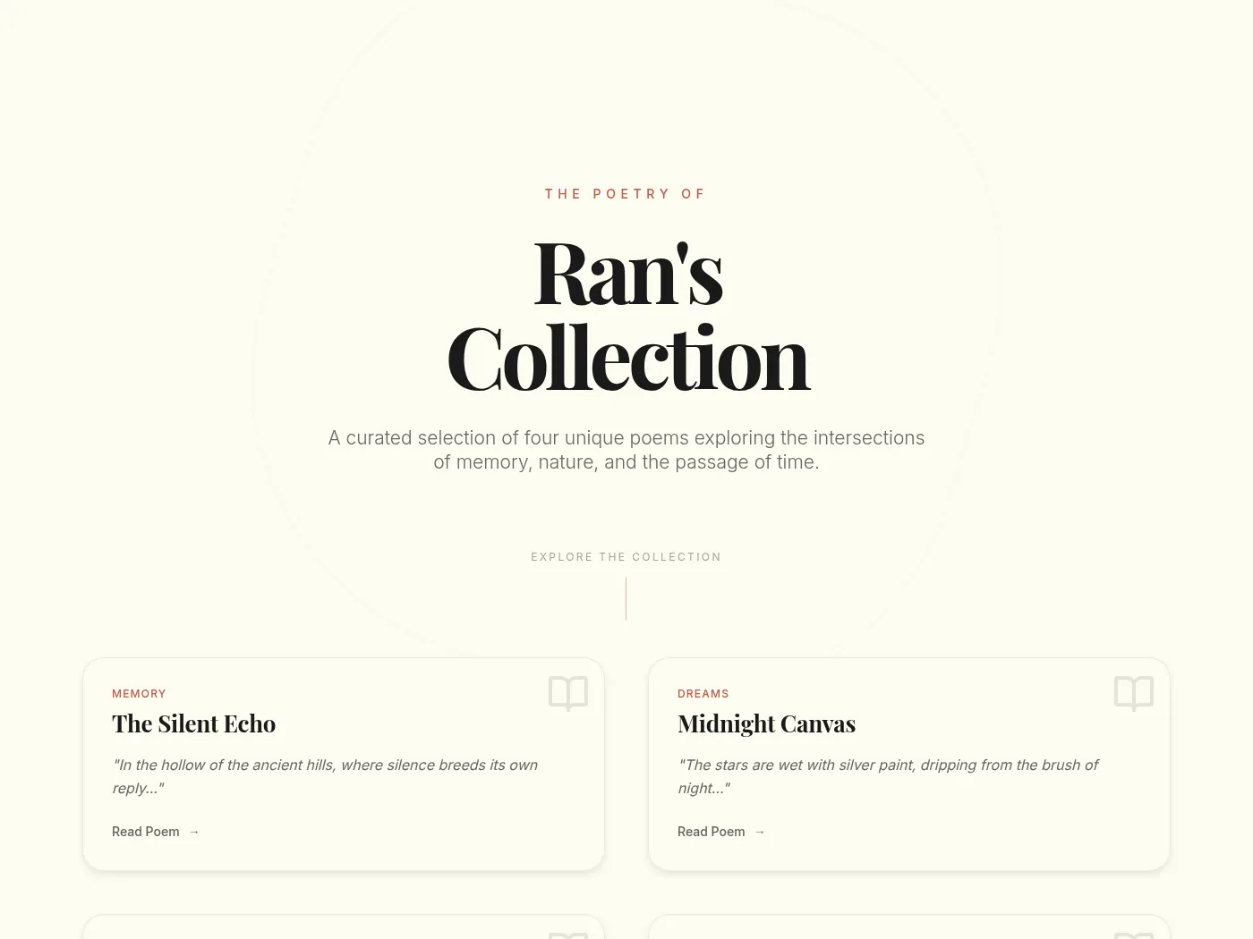 Ran's Poem Collection