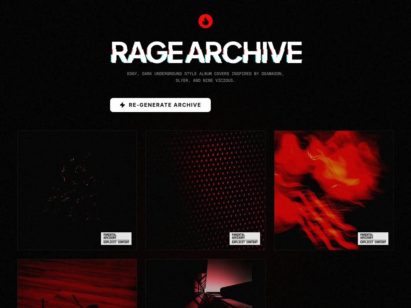 Rage Rap Album Covers