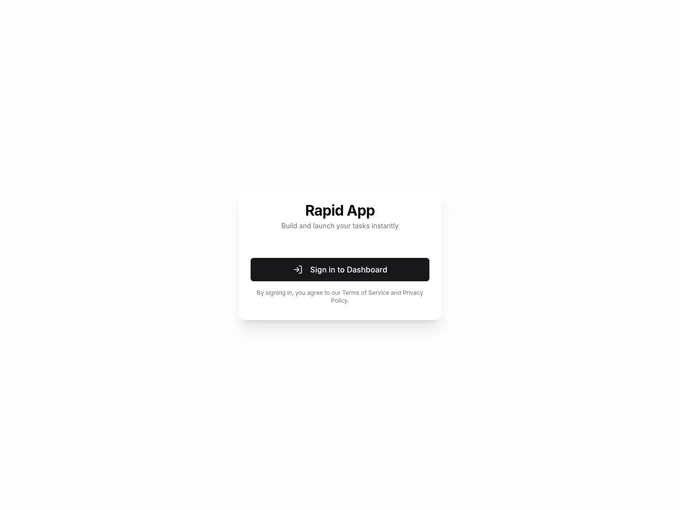 Rapid App Starter