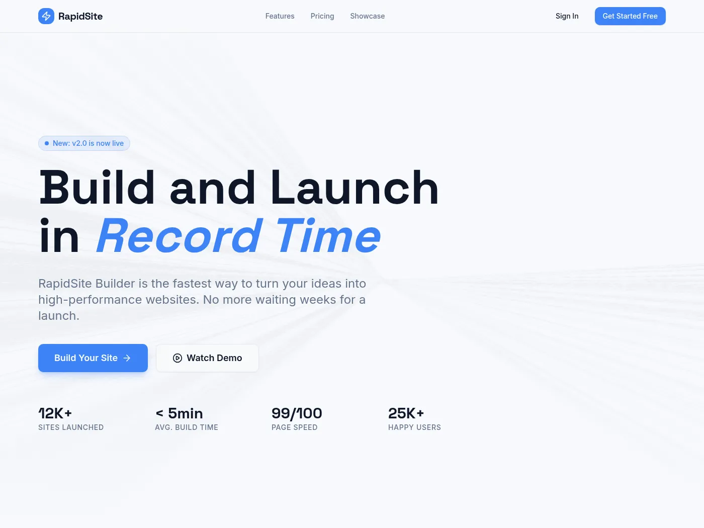RapidSite Builder
