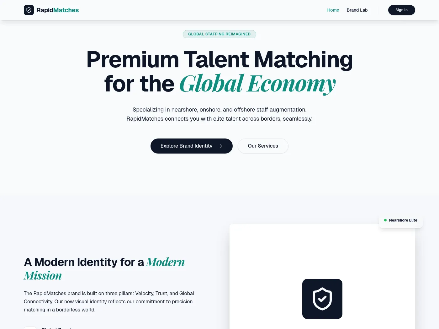 RapidMatches Logo Design
