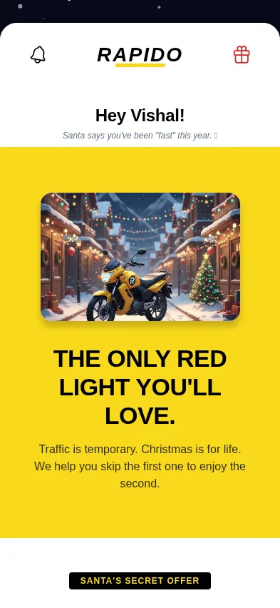 Rapido Xmas Emailer