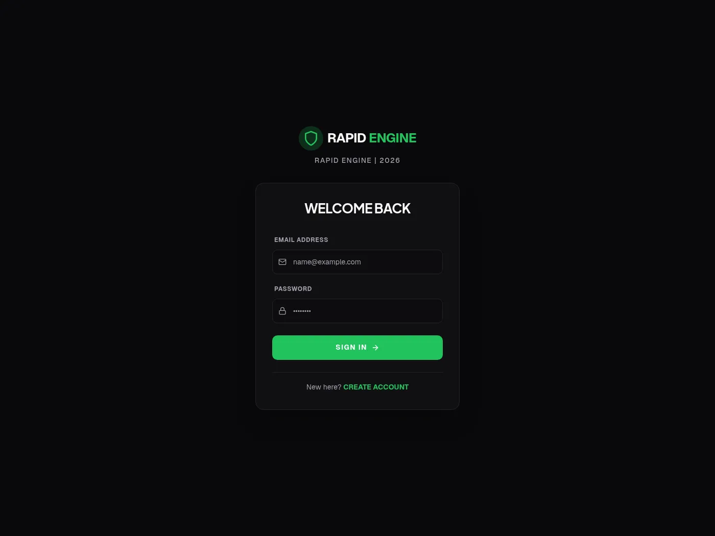 RapidPanel Web Dashboard