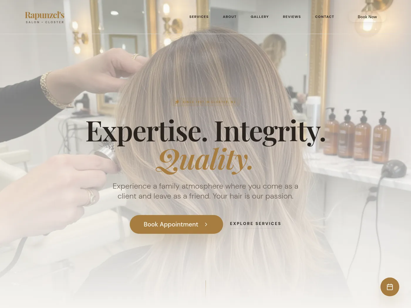 Rapunzel Salon Website