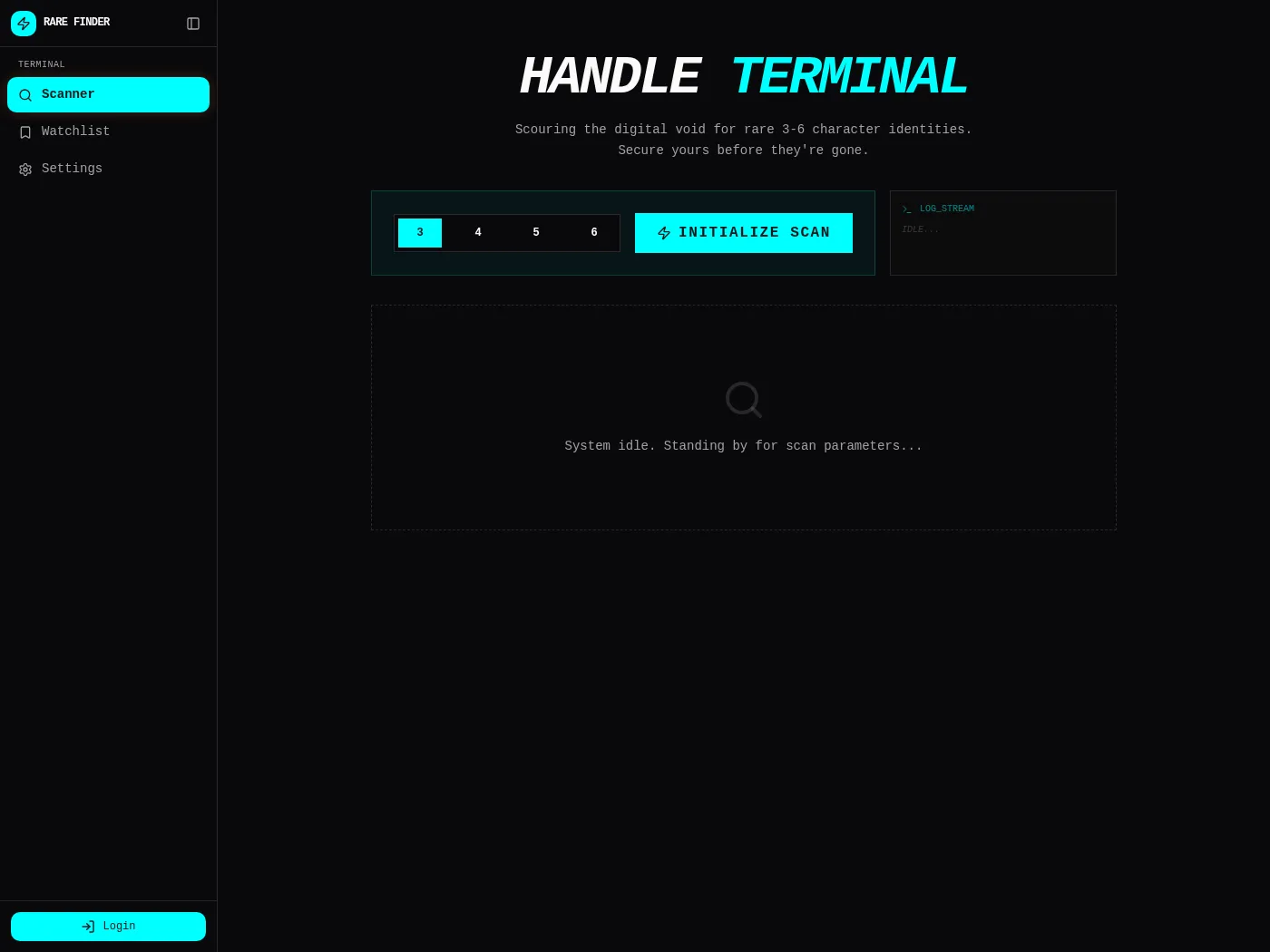 Rare Handle Finder