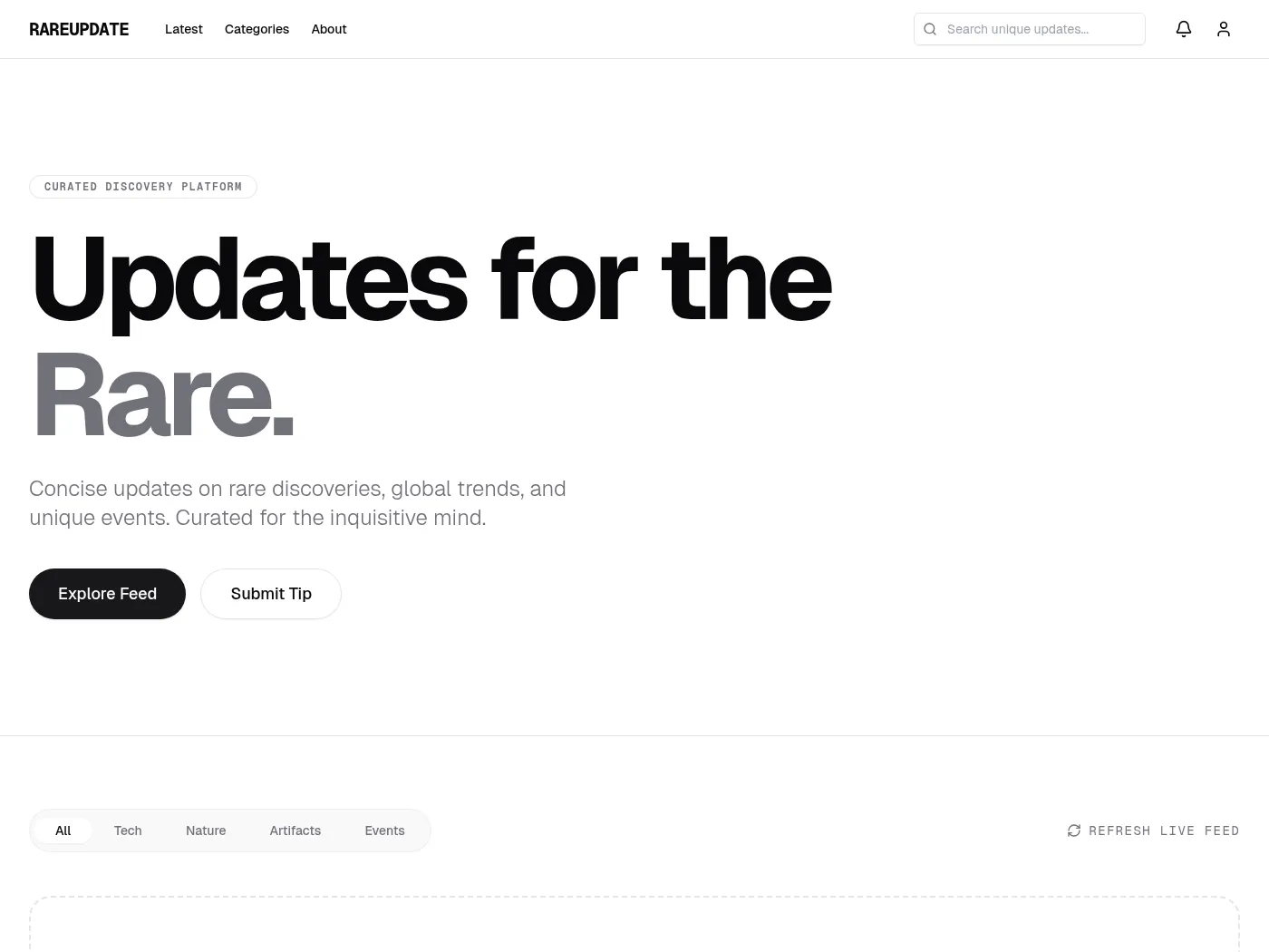 RareUpdate Platform
