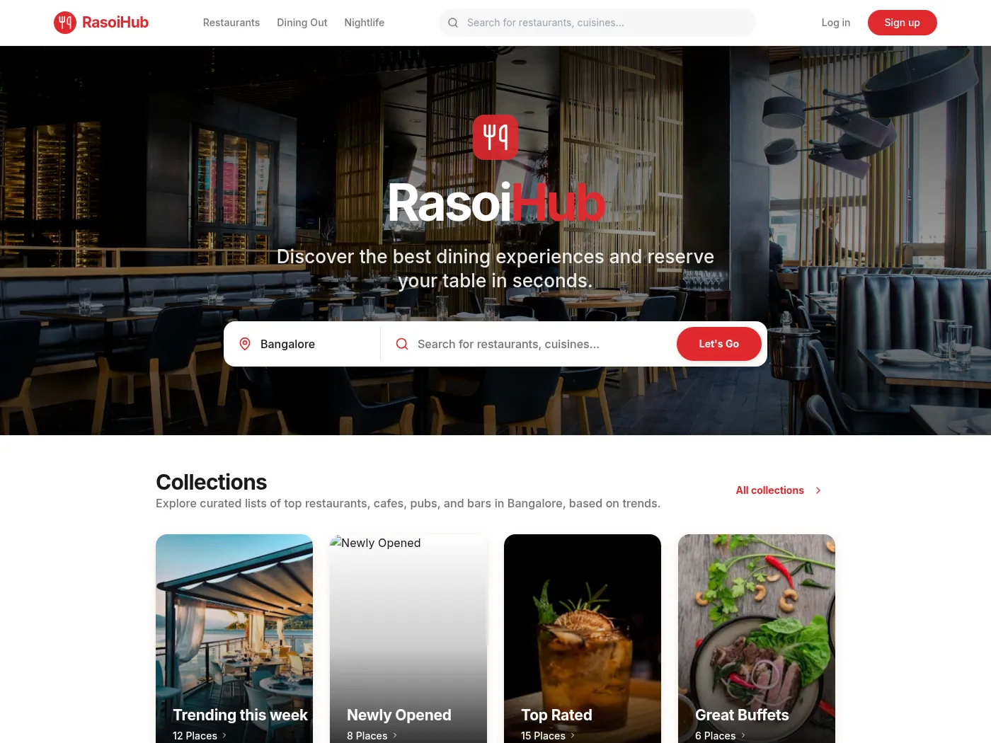 RasoiHub Table Booking