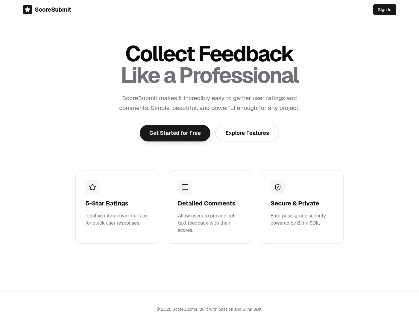 ScoreSubmit Page