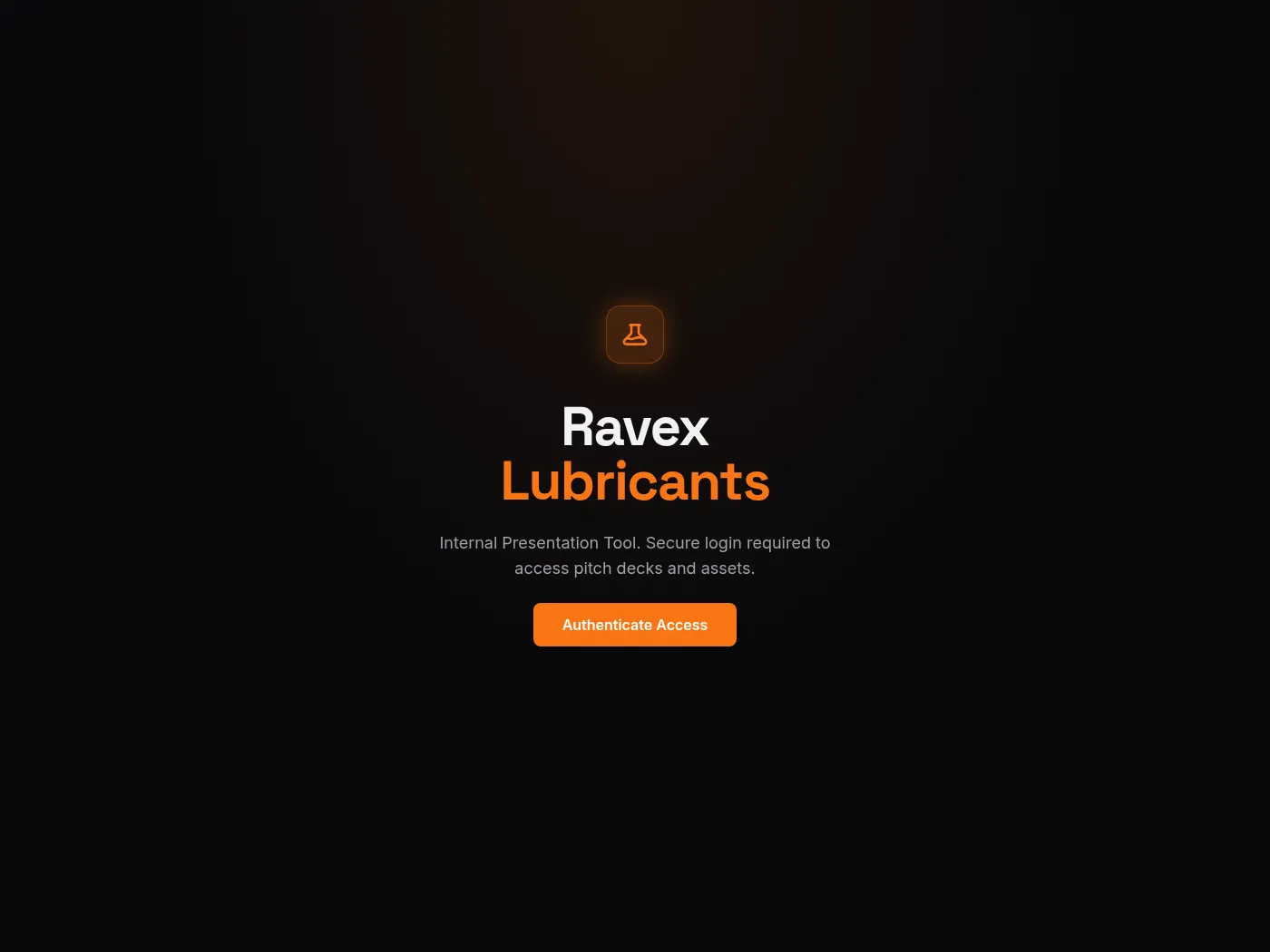 Ravex Lubricants Pitch Deck