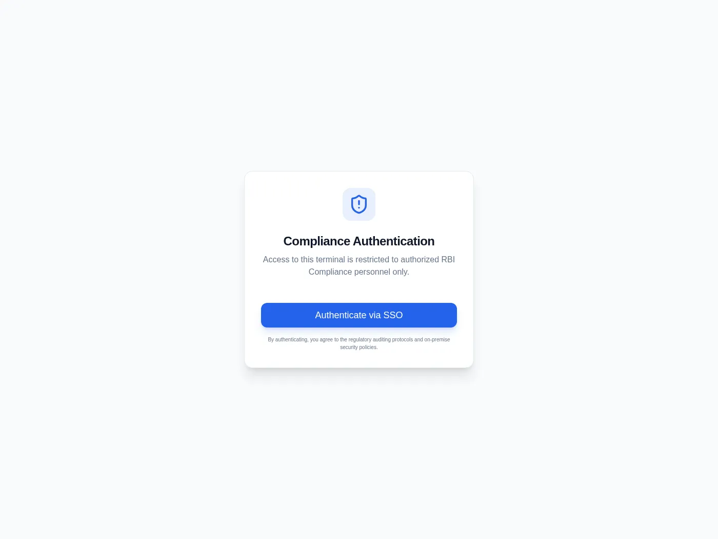 RBI Compliance UI