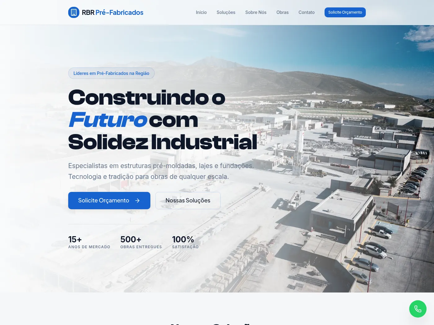 RBR Pré-Fabricados Site