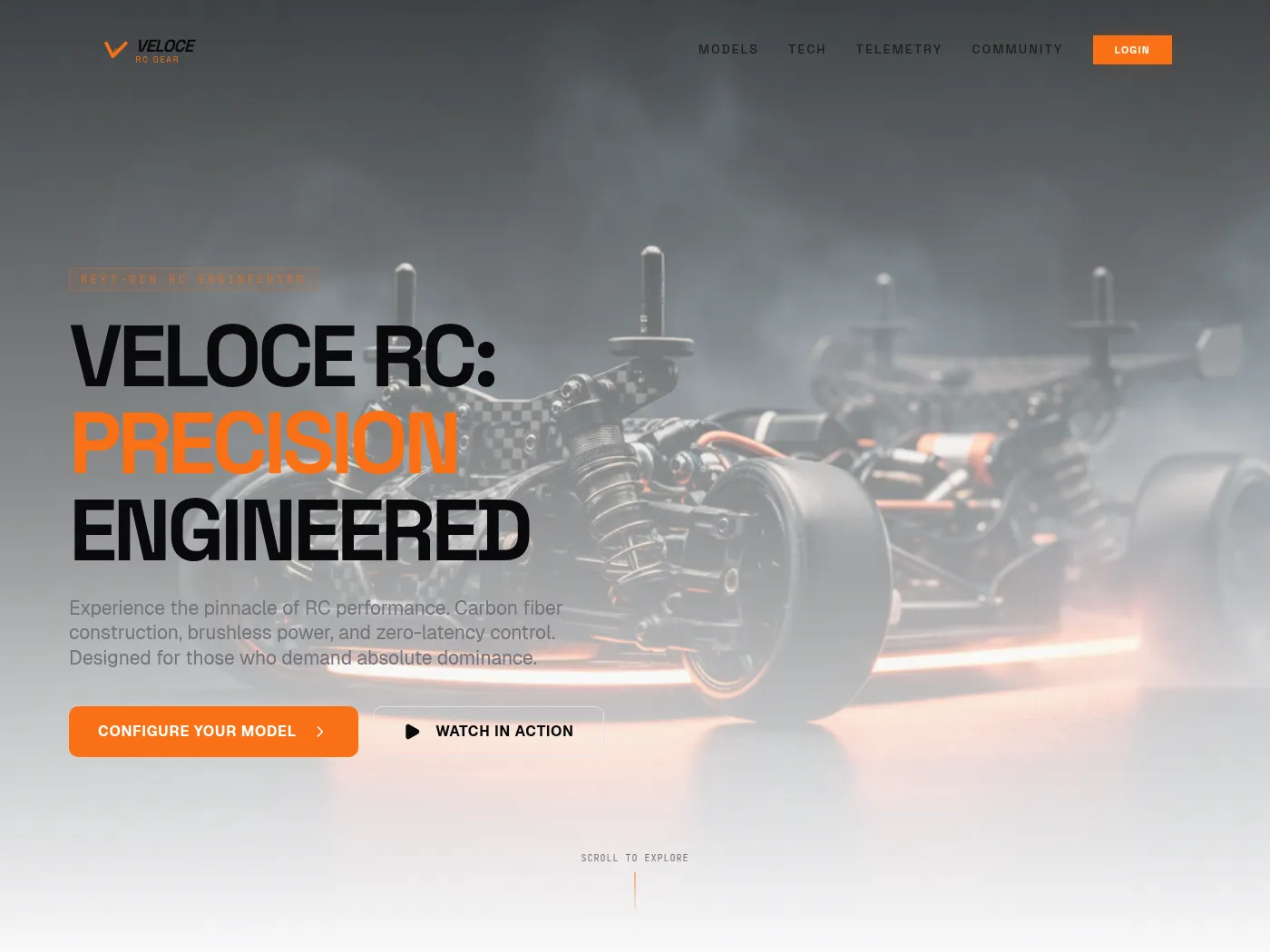 RC Car Models Landing