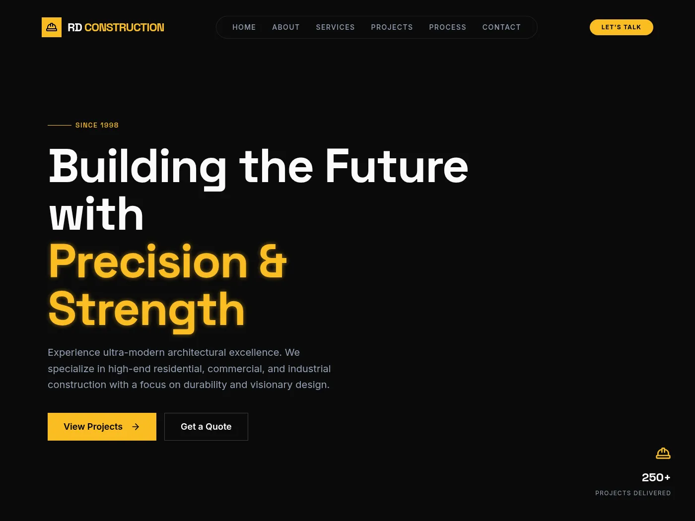 RD Construction 3D Website
