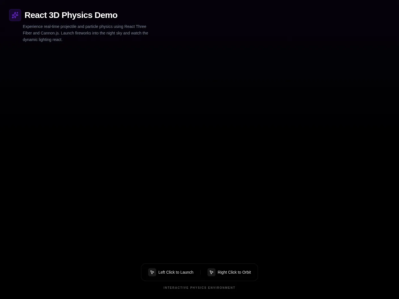 React 3D Physics Demo