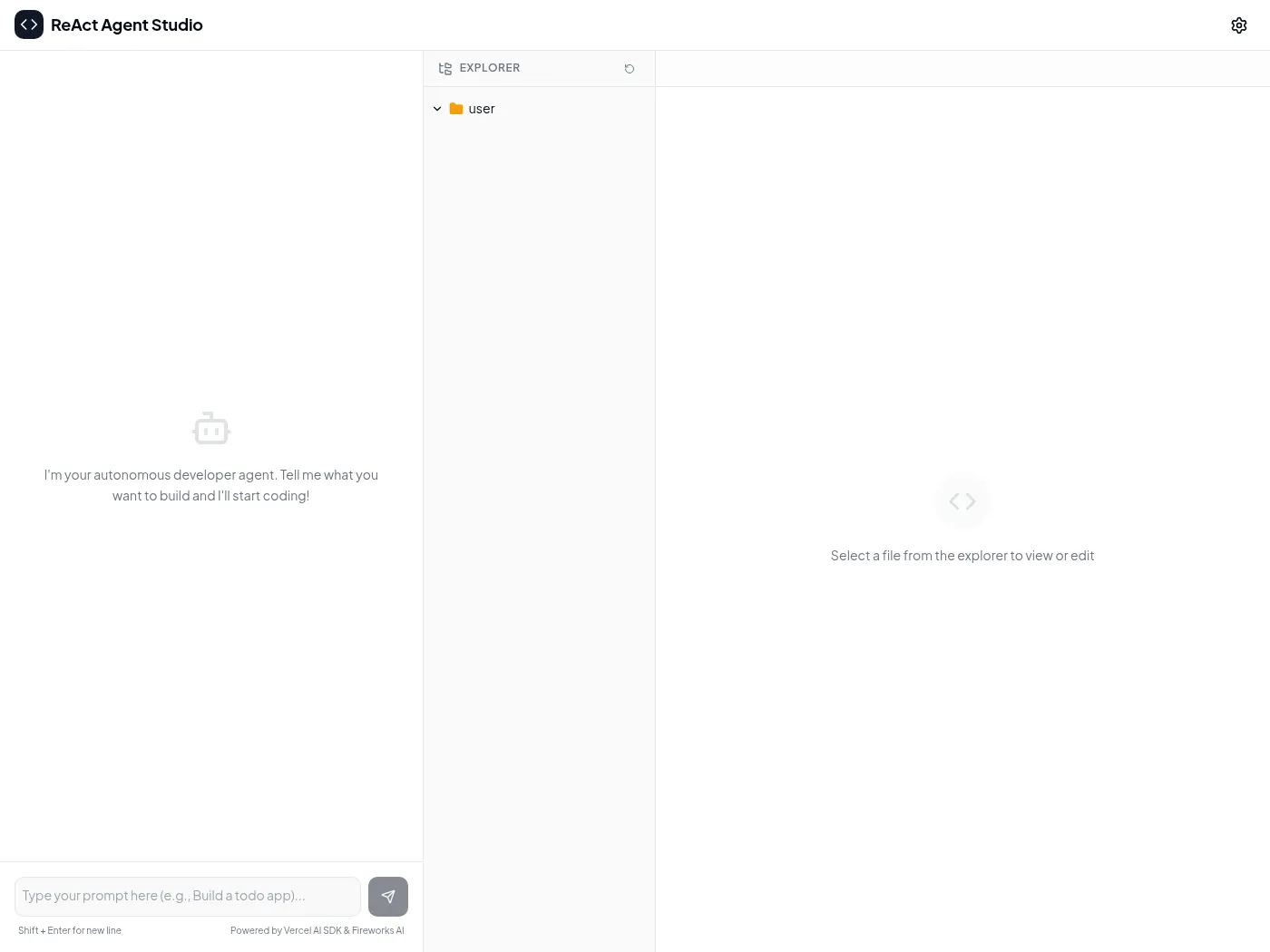 ReAct Agent Studio