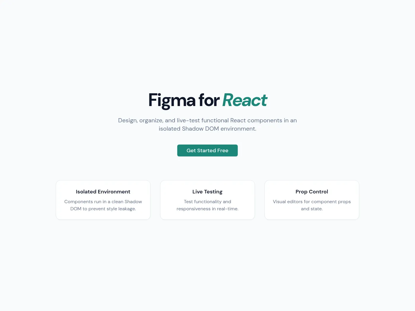 Figma for React Components