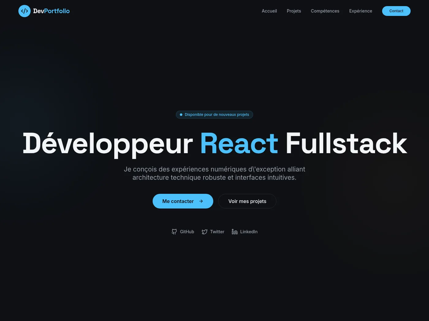 React Dev Portfolio