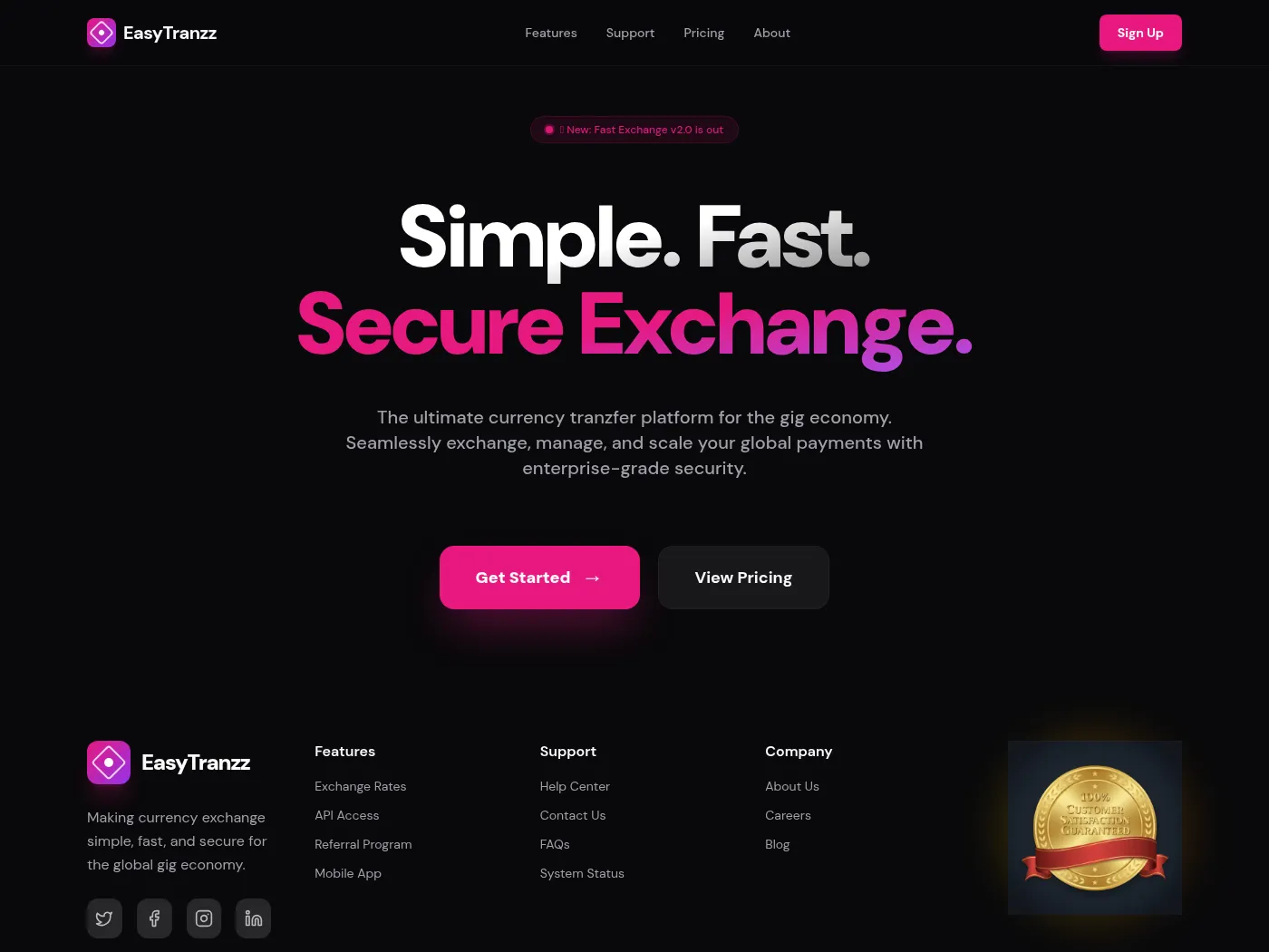 Responsive React Footer