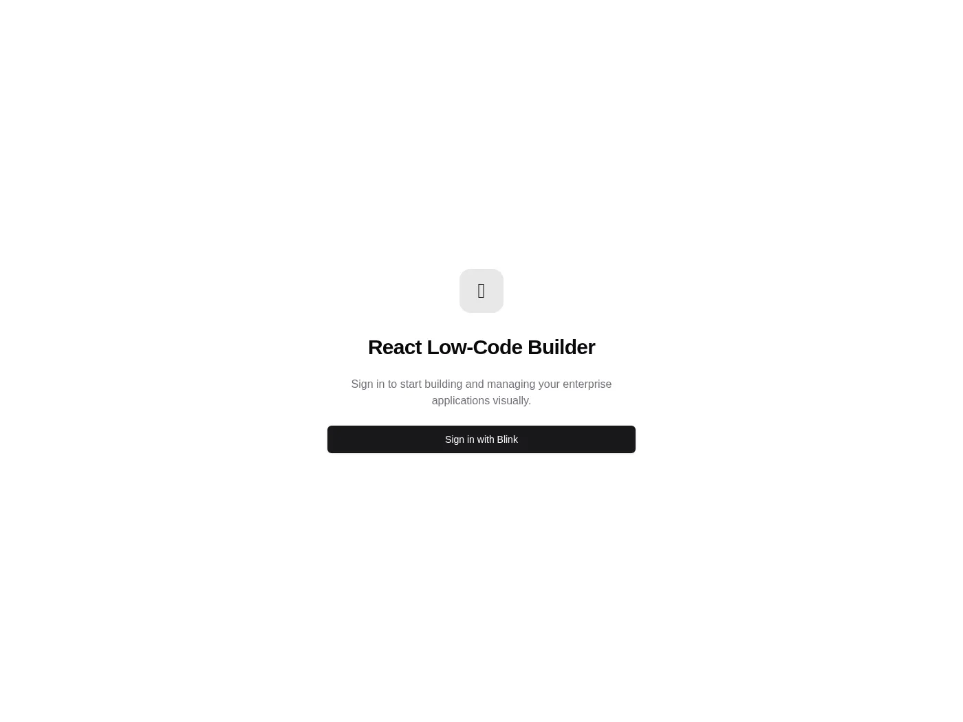 React Low-Code Builder