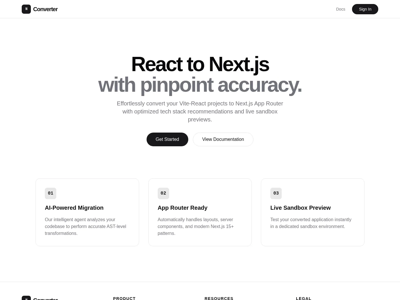React to Next.js Converter