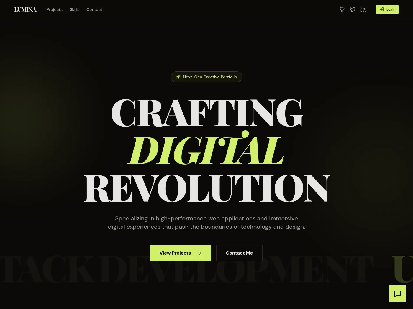 Creative Portfolio Project