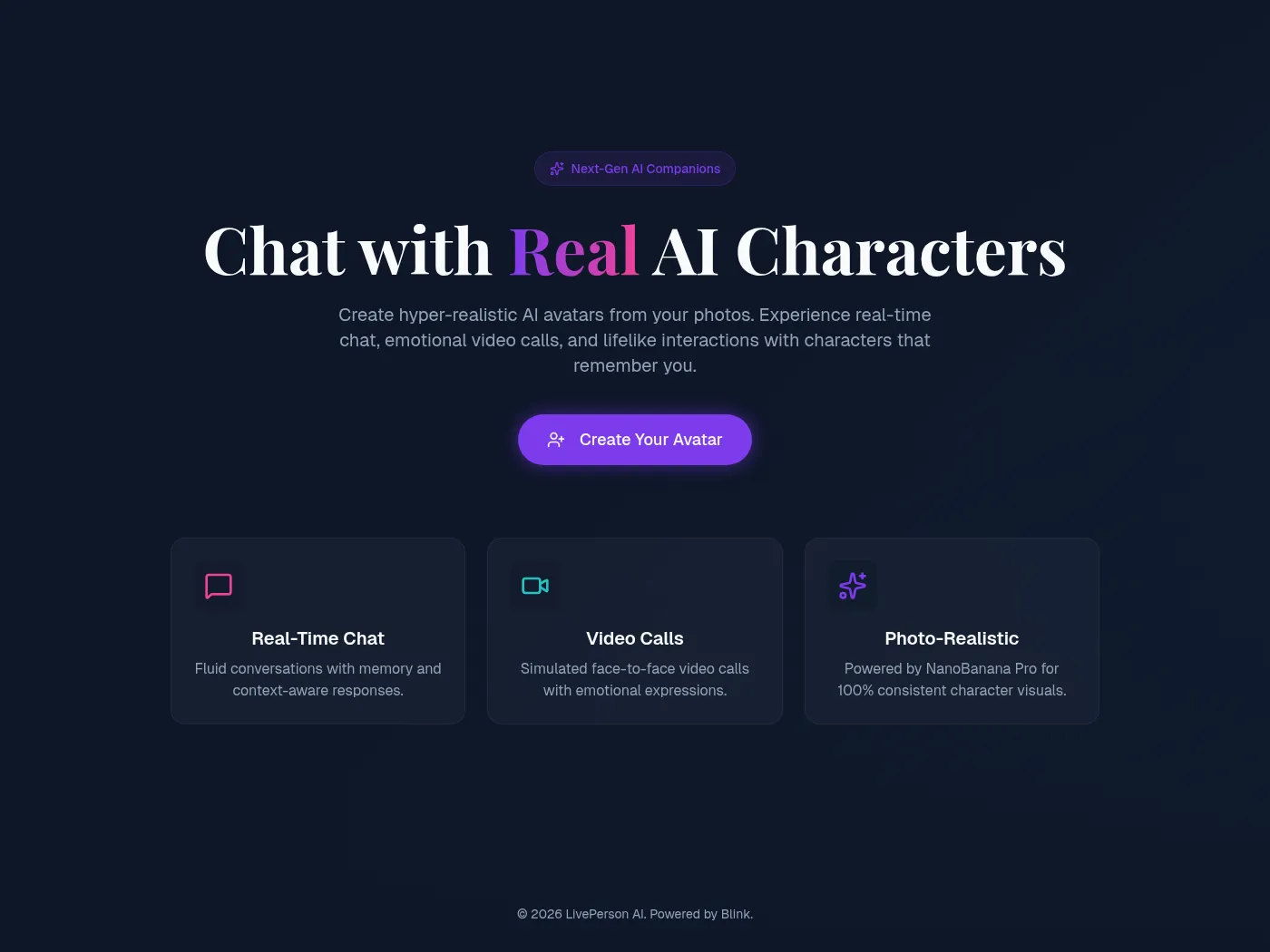 LivePerson AI Character Chat