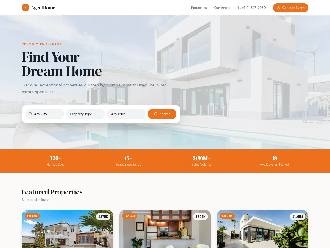 AgentHome Real Estate Portal