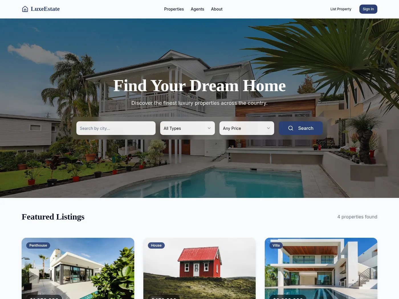 Agent Property Portal
