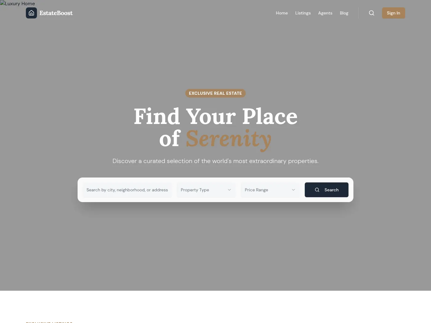 EstateBoost Web Generator