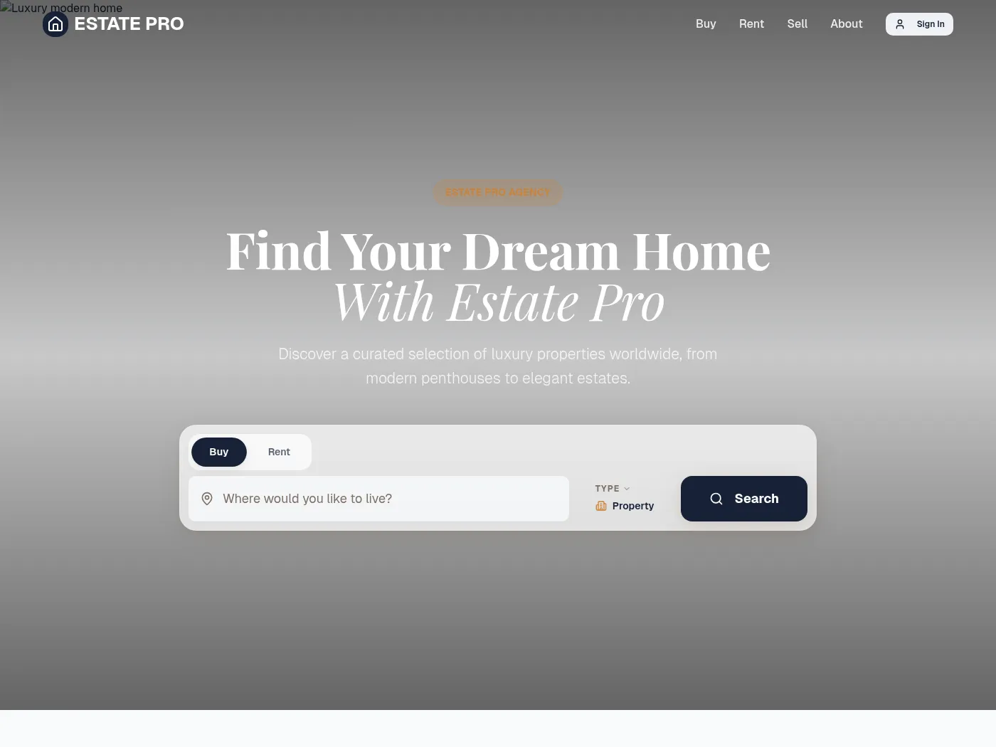 Estate Pro Web
