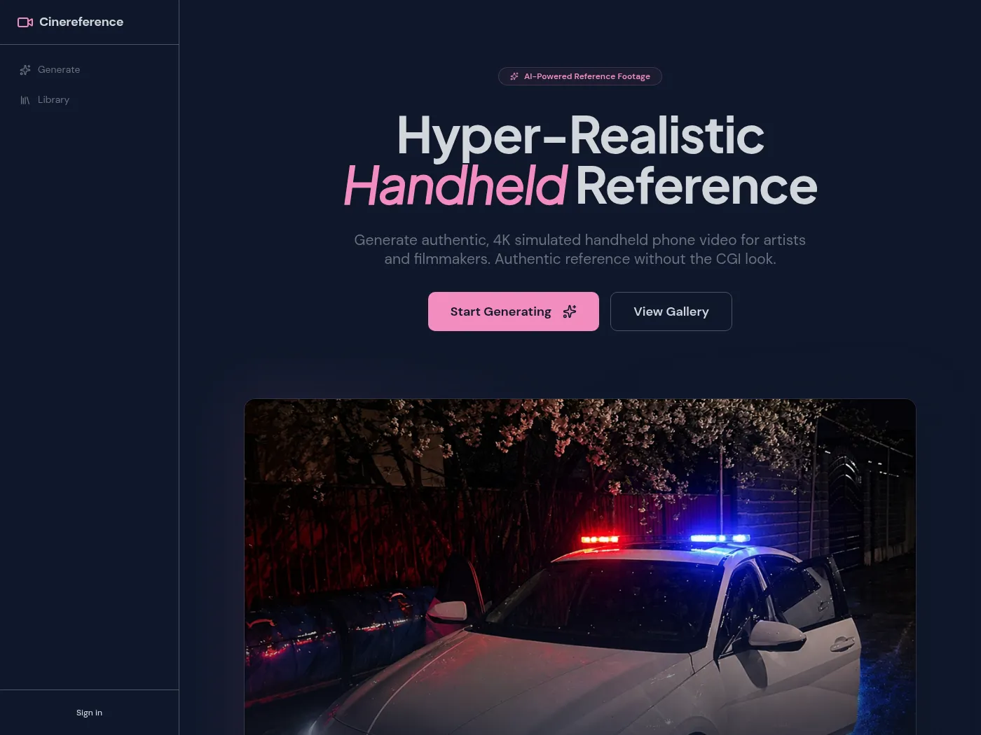 Handheld Police Scene Footage