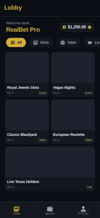 RealBet Casino App