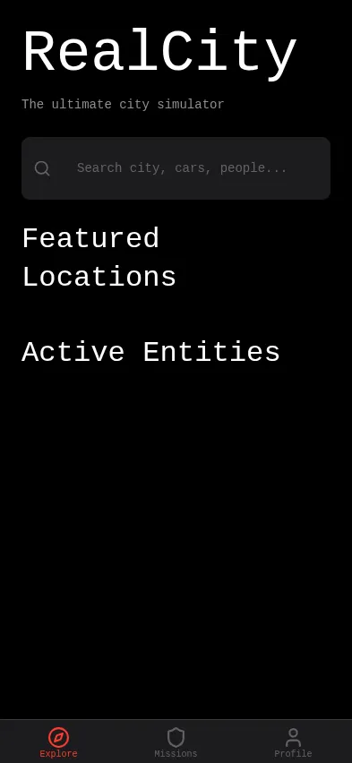 RealCity Game Simulator