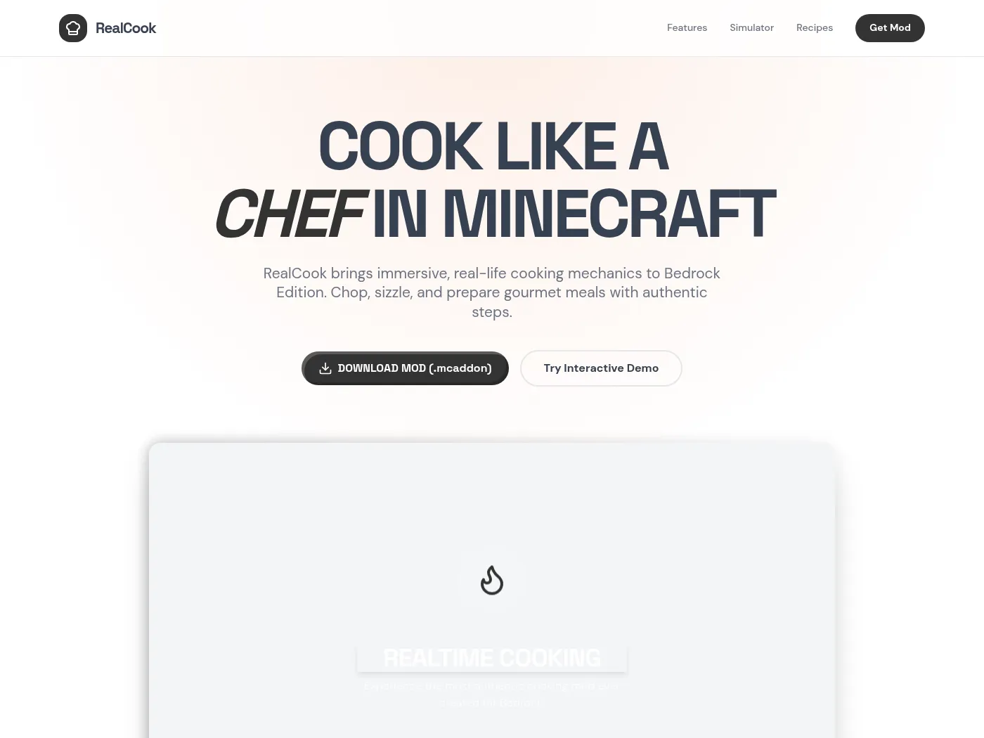 RealCook Minecraft Mod