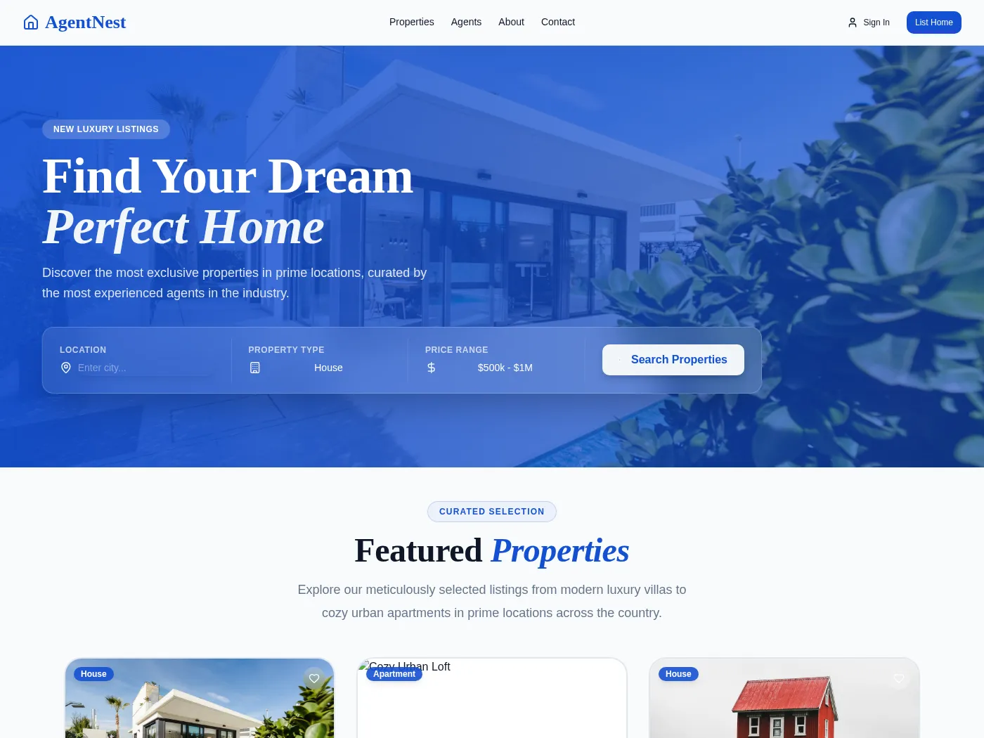 AgentNest Real Estate