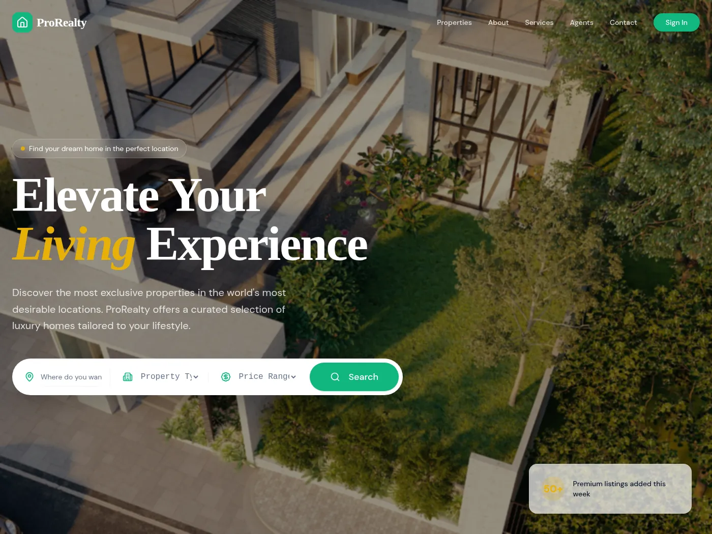 ProRealty Web Experience