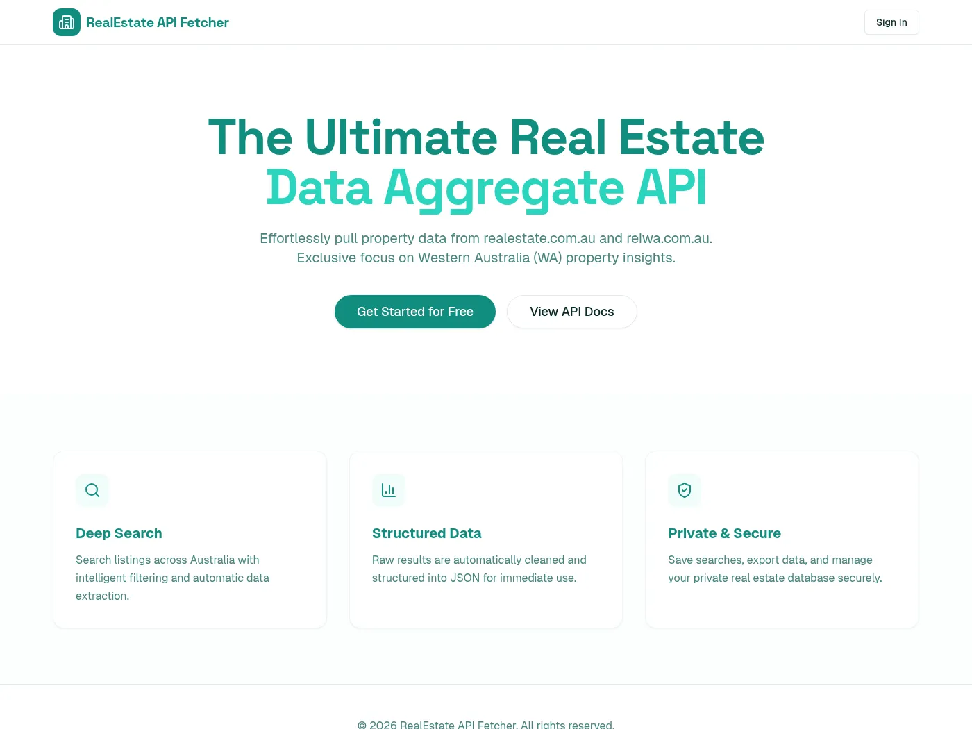 RealEstate Data Fetcher
